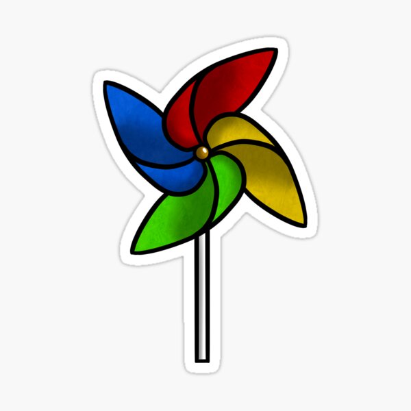 "Pinwheel" Sticker for Sale by honeybeepaper | Redbubble