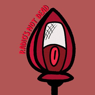 "Radio’s Not Dead quote | Alastor | Hazbin Hotel Fanart" Sticker for ...