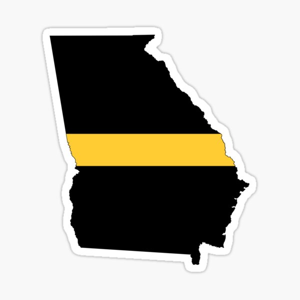 "Georgia state outline 911 Dispatcher Emergency Telecommunications Thin ...