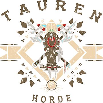 "TAUREN - TRIBAL CREST" Sticker for Sale by EXION CREW | Redbubble
