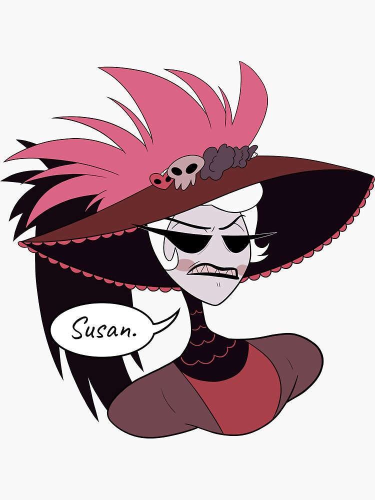 "Rosie "Susan." Hazbin Hotel" Sticker by Rollito | Redbubble