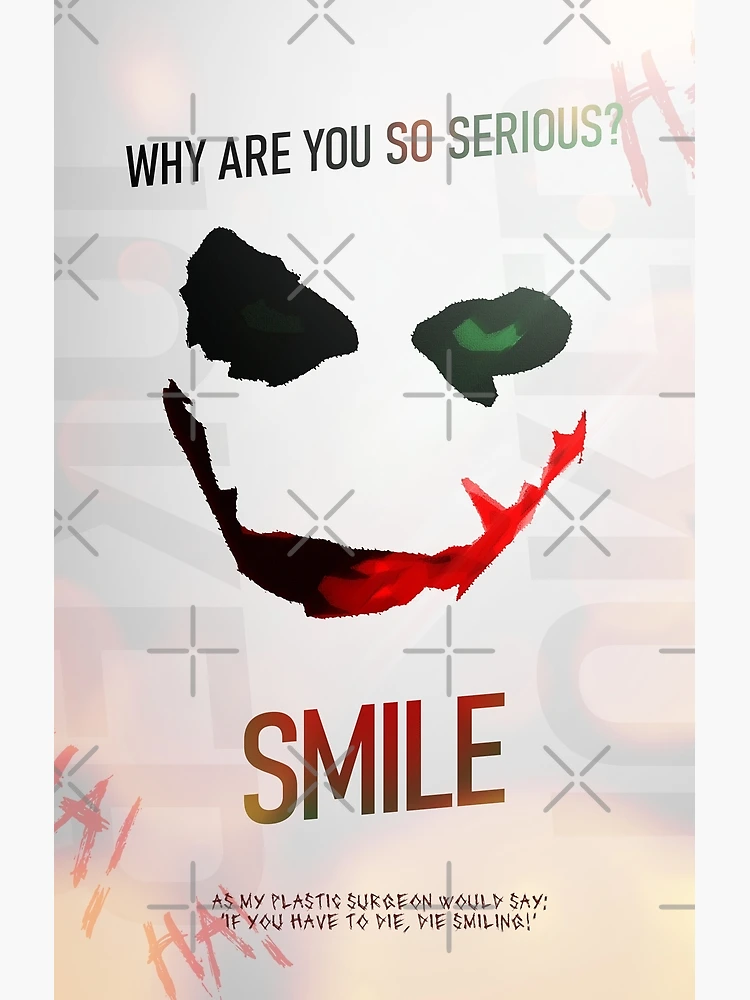 Why So Serious Joker Poster