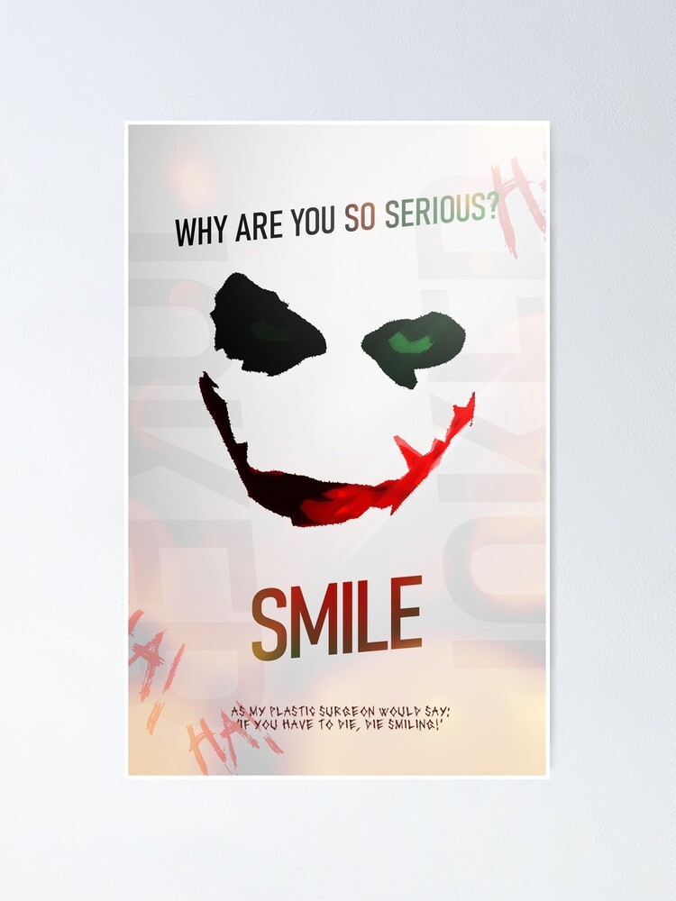 Joker Why So Serious Poster Joker Why So Serious A3 Size Part Poster