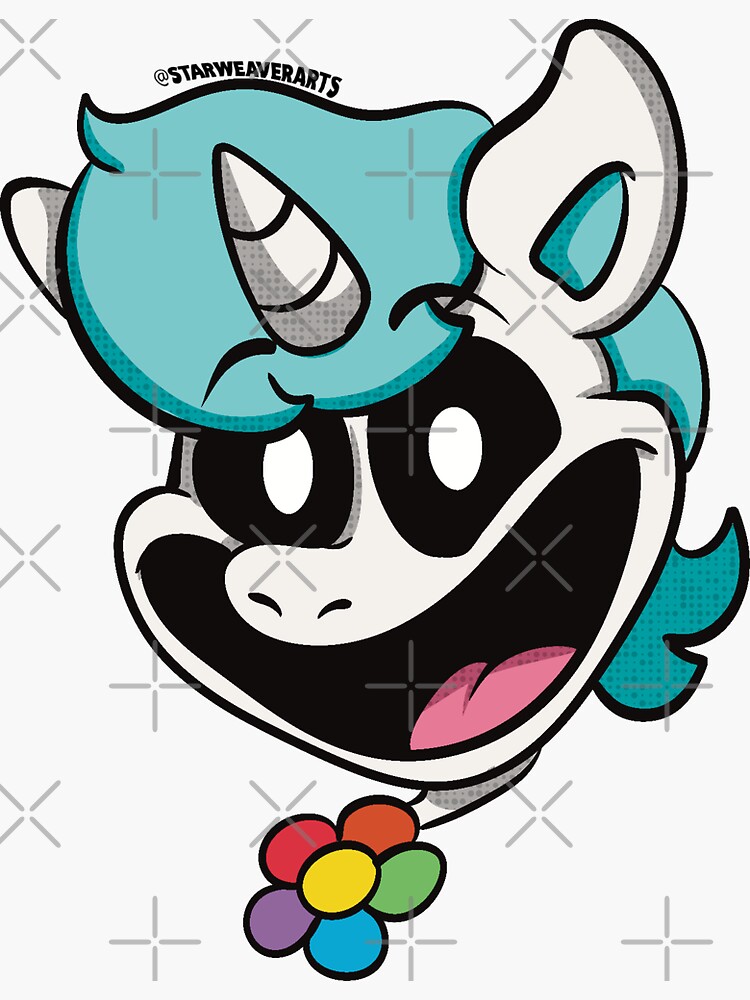 "CraftyCorn from Poppy Playtime" Sticker for Sale by StarWeaverArts ...