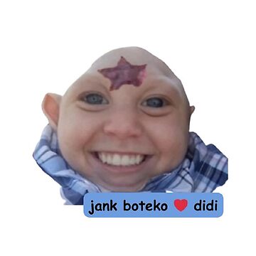 "Smiling Jank Boteko" Sticker for Sale by Ella P | Redbubble