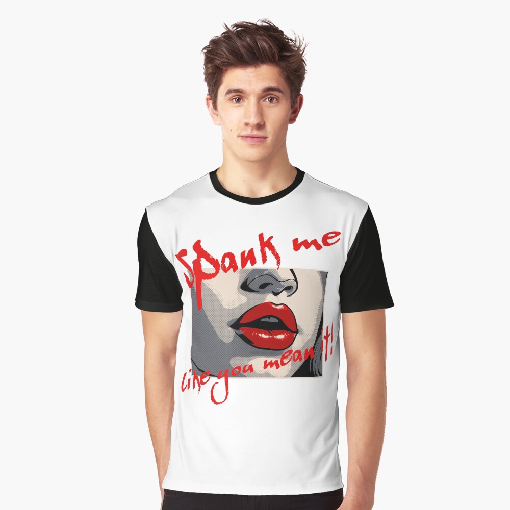 "Spank me like you mean it! Comic style." Sticker for Sale by SunCoastTees | Redbubble