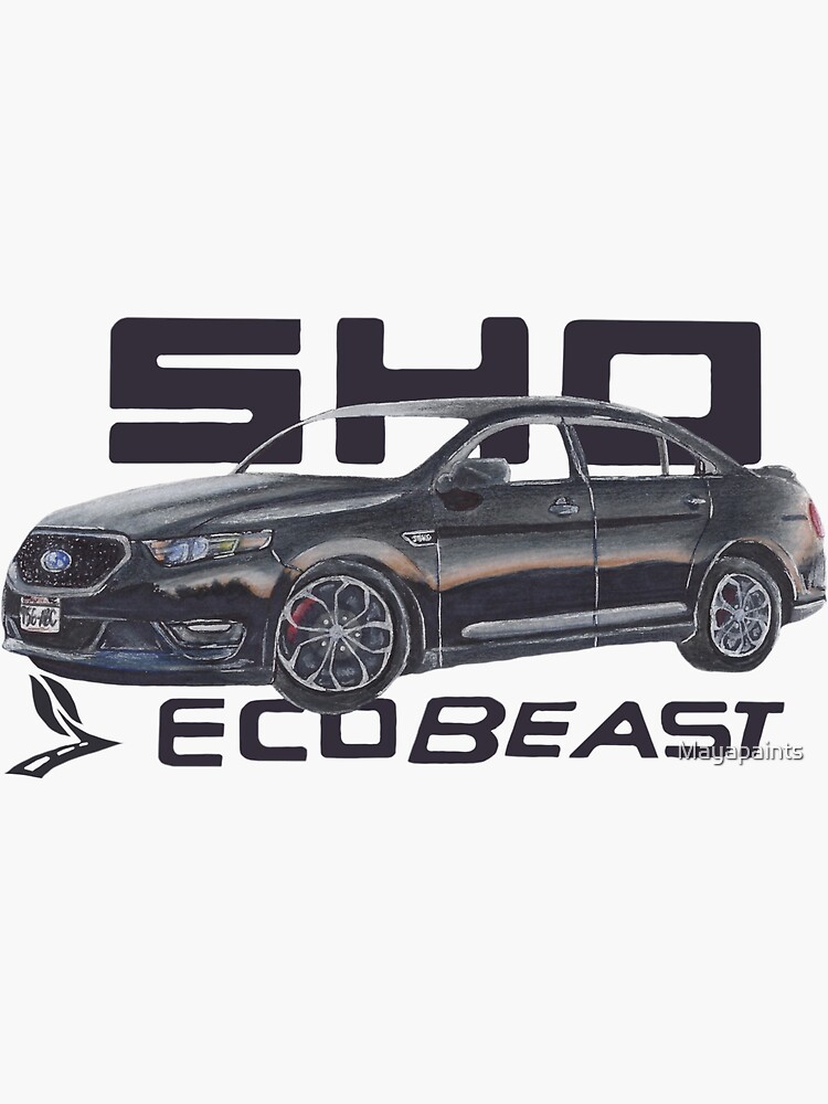 "Ford Taurus Sho w/ Ecobeast symbol" Sticker for Sale by Mayapaints ...