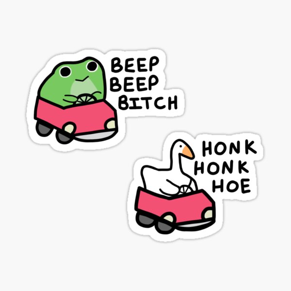 "Frog and Duck meme " Sticker for Sale by jennysselling | Redbubble