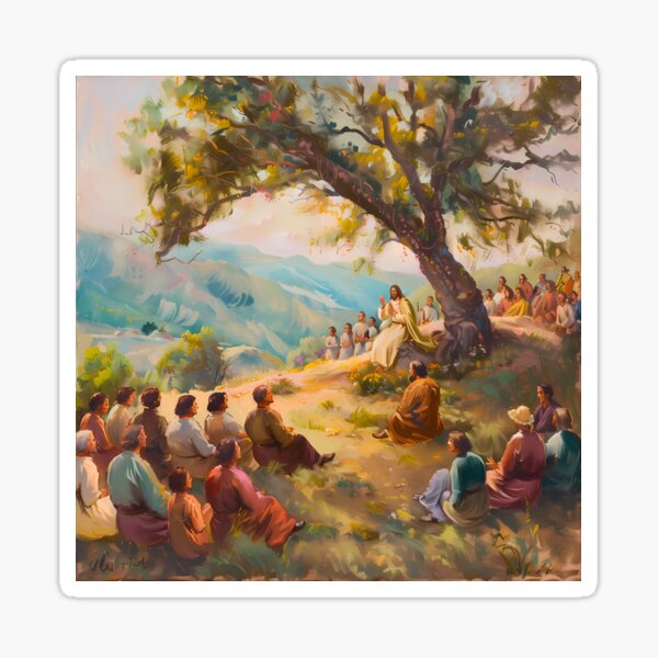"Sermon on the Mount: Beatitudes Blessing" Sticker for Sale by ...