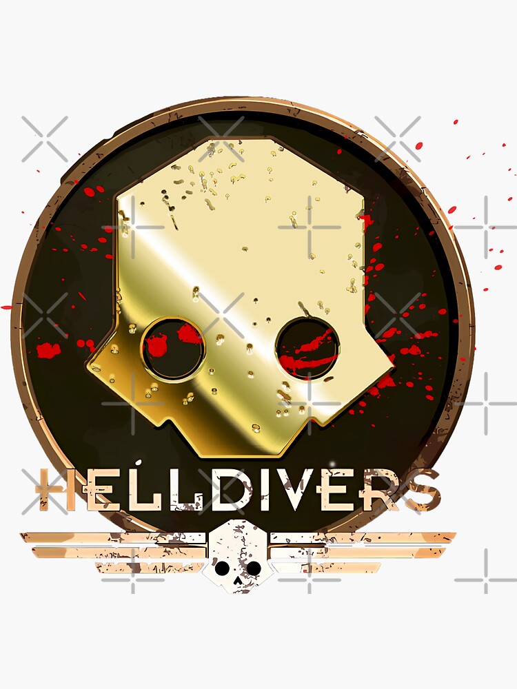 "Helldivers - Logo" Sticker for Sale by RICHIE-SHIRTS | Redbubble