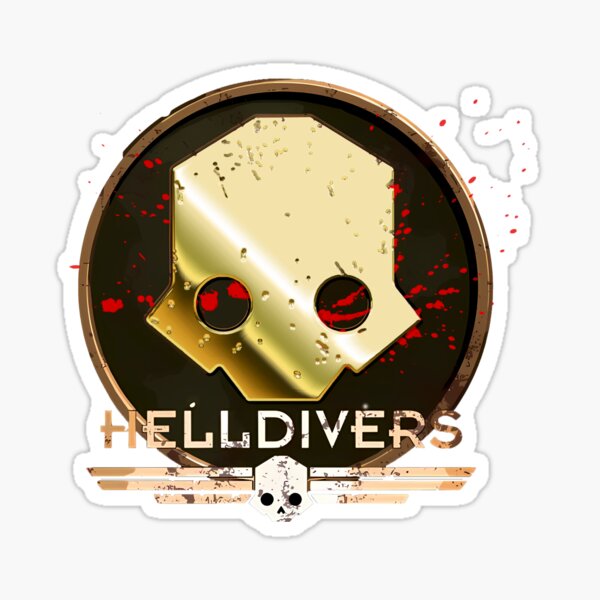 "Helldivers - Logo" Sticker for Sale by RICHIE-SHIRTS | Redbubble