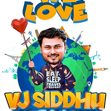 "We Love Vj Siddhu Vlogs" Poster for Sale by zehrinads | Redbubble