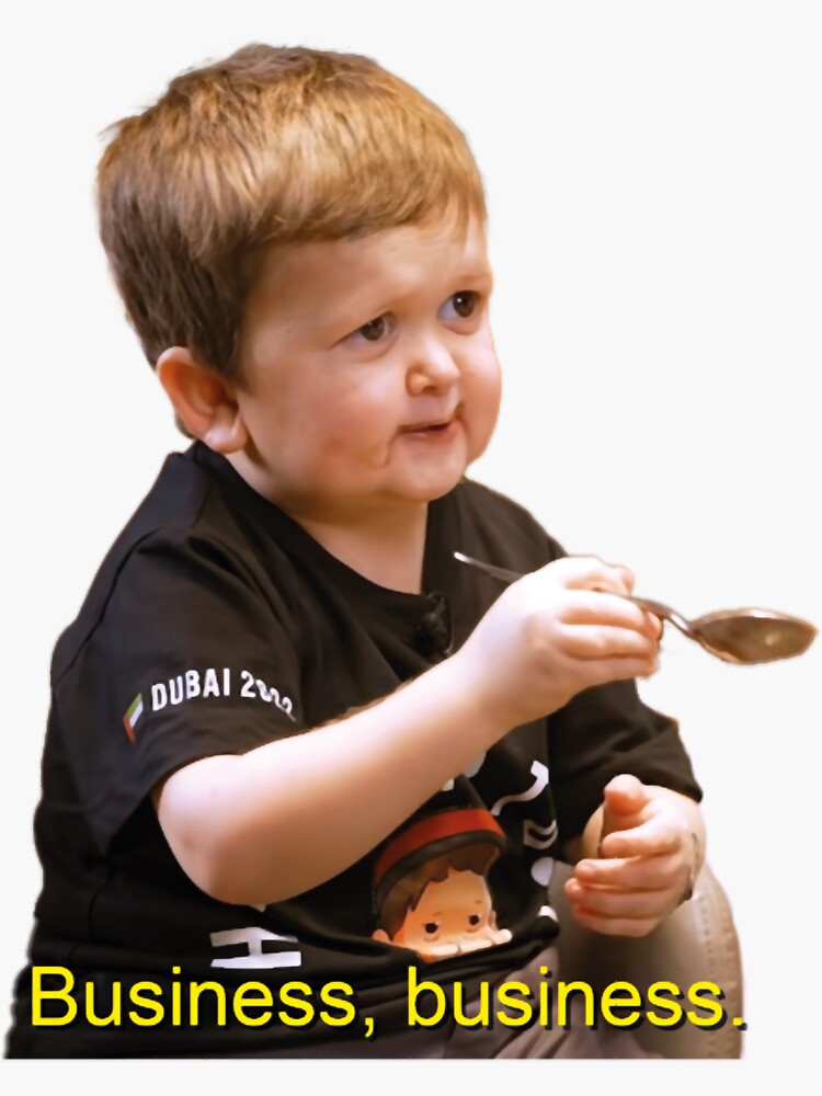 "Hasbulla Business Business" Sticker for Sale by victoriaben | Redbubble