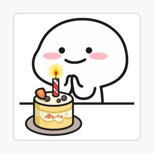 "Pentol Happy Birthday To Me" Sticker for Sale by ProGallery | Redbubble