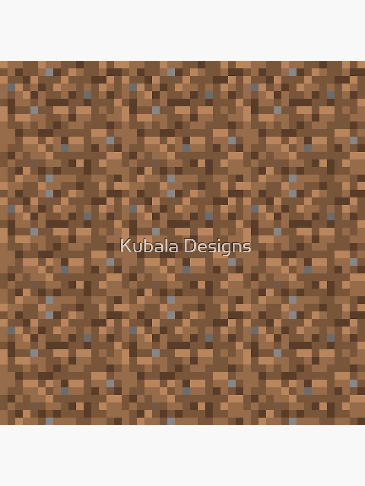 "Minecraft Dirt Block Funny Meme Pixel Art" Poster for Sale by Kubala ...