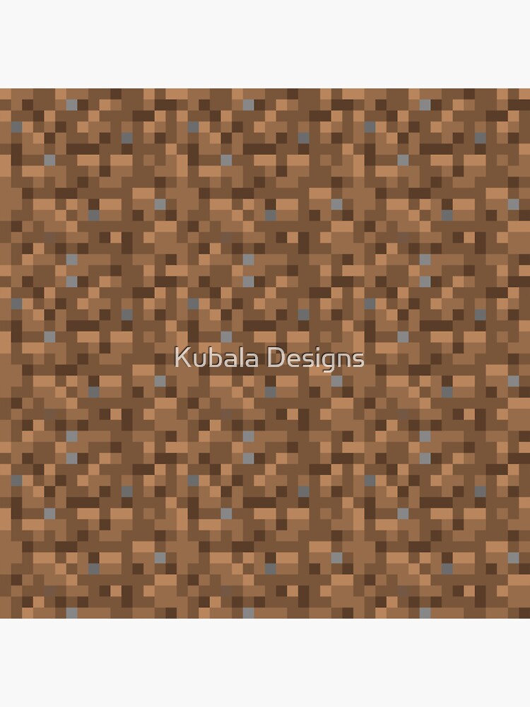 "Minecraft Dirt Block Funny Meme Pixel Art" Sticker for Sale by Kubala ...