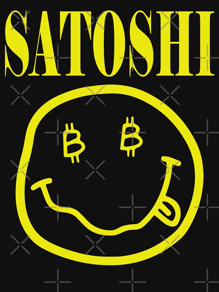"Yellow Satoshi Smile Face" Essential T-Shirt for Sale by rewingjadeArt ...