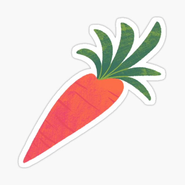 "Cute Orange Carrot" Sticker for Sale by Yulia Saraswati | Redbubble