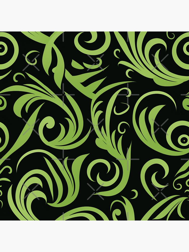 "New Zealand Māori Paua Pattern Green Koru Design" Sticker for Sale by ...