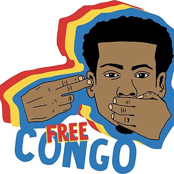 "free congo" Sticker by Wolagno | Redbubble