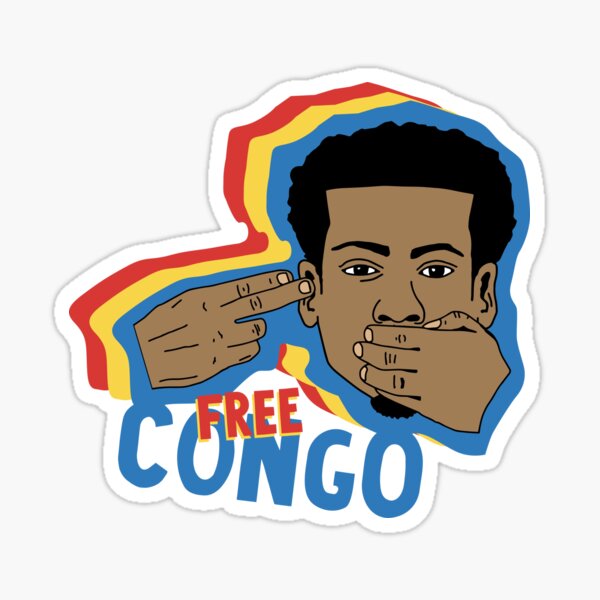 "free congo" Sticker by Wolagno | Redbubble