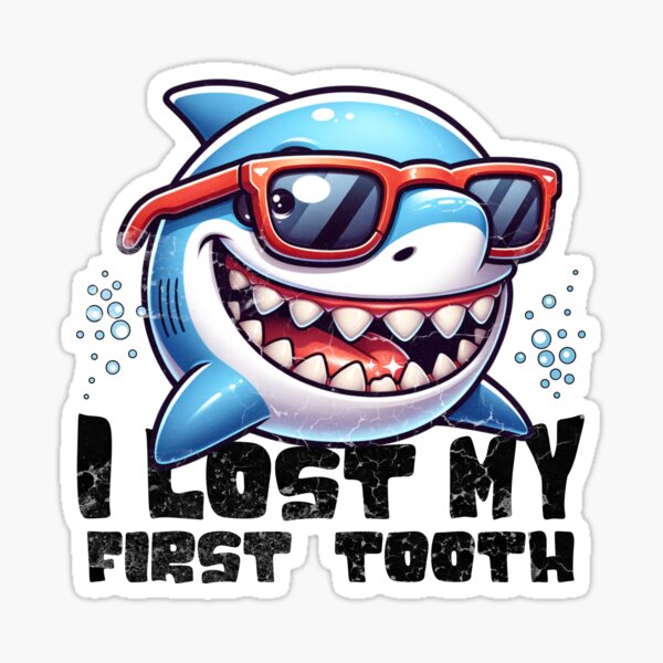 "I Lost My First Tooth" Sticker for Sale by mungming | Redbubble
