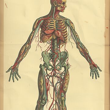 "Vintage Anatomy Art" Sticker for Sale by nomiraclehere | Redbubble