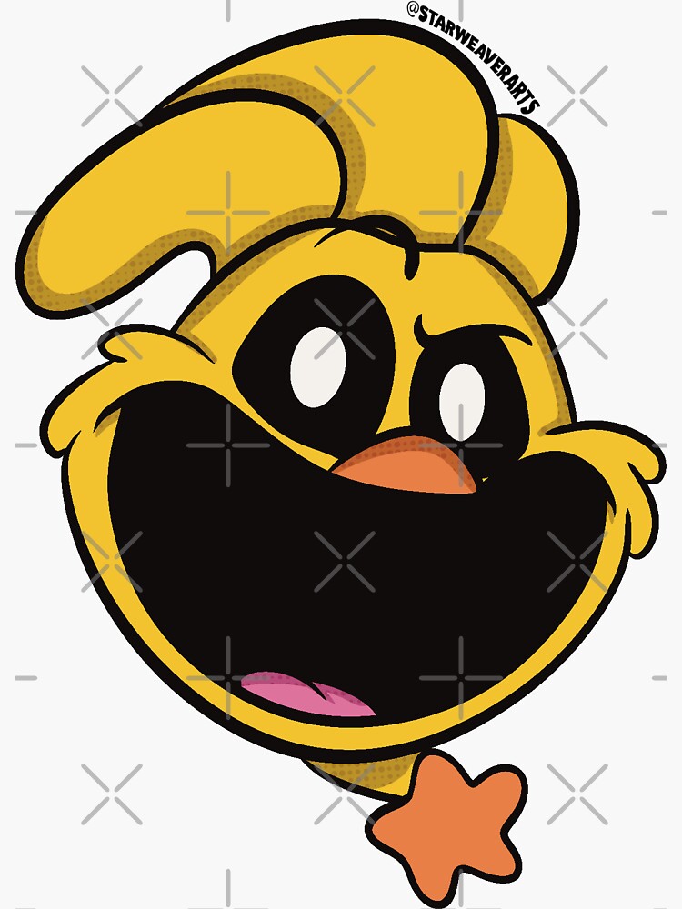 "Kickin Chicken from Poppy Playtime" Sticker for Sale by StarWeaverArts ...