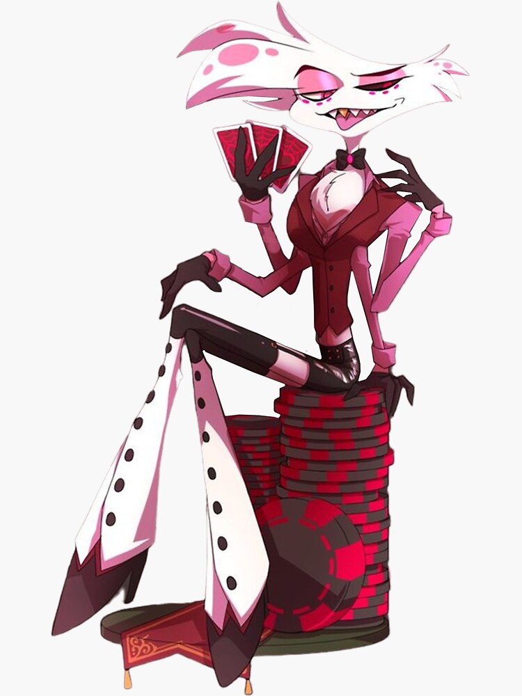"Hazbin Hotel Angel Dust" Sticker for Sale by sashakolesnik | Redbubble