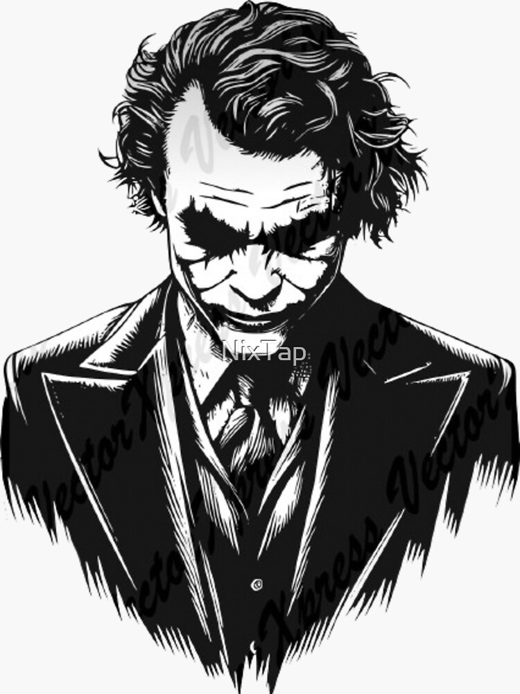 "JOKER" Sticker for Sale by NixTap | Redbubble