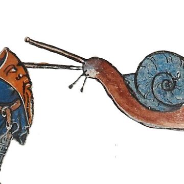 "Knight vs Snail Meme" Sticker for Sale by YeOddMedieval | Redbubble