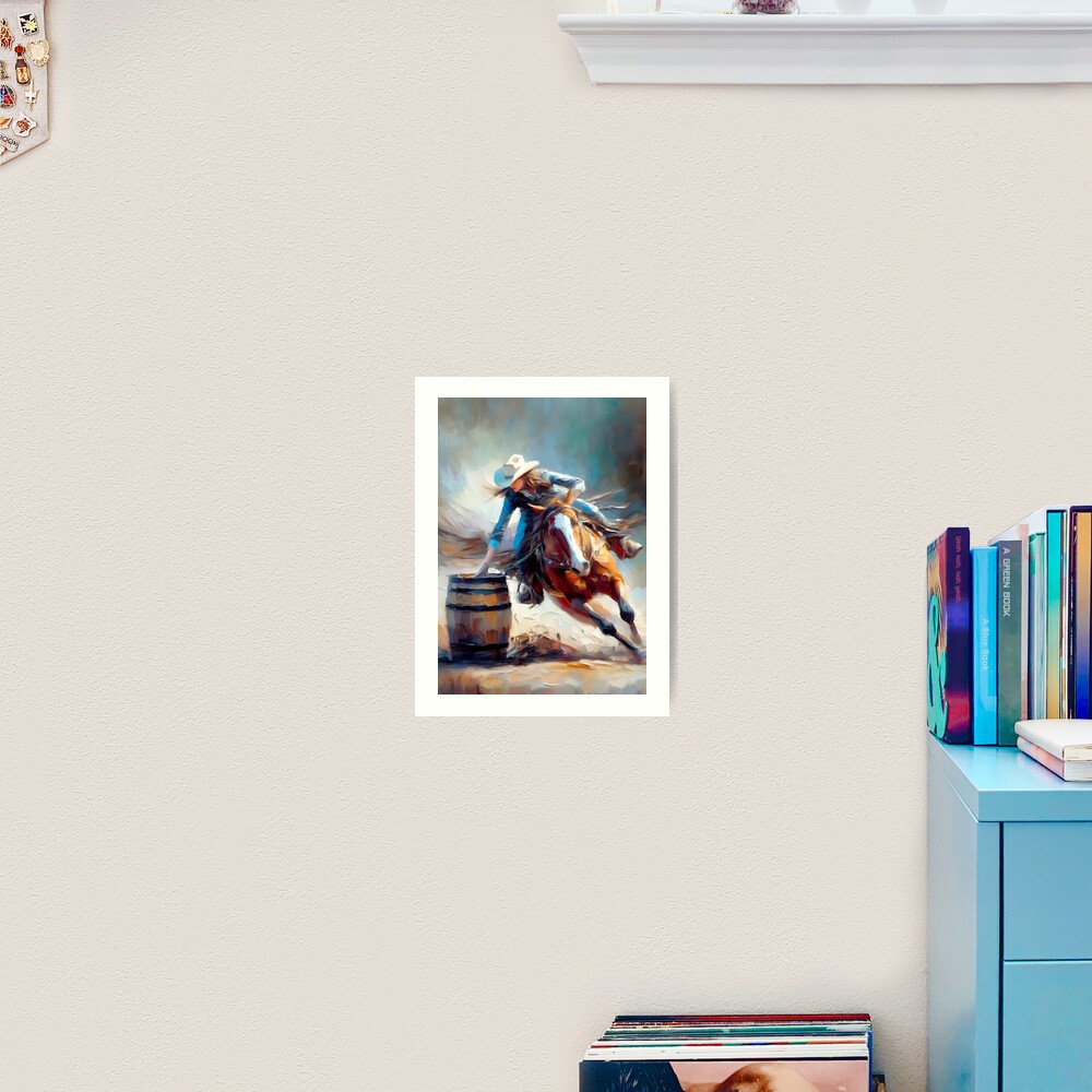 "Cowgirls Barrel Racing" Poster for Sale by SunMayDown | Redbubble