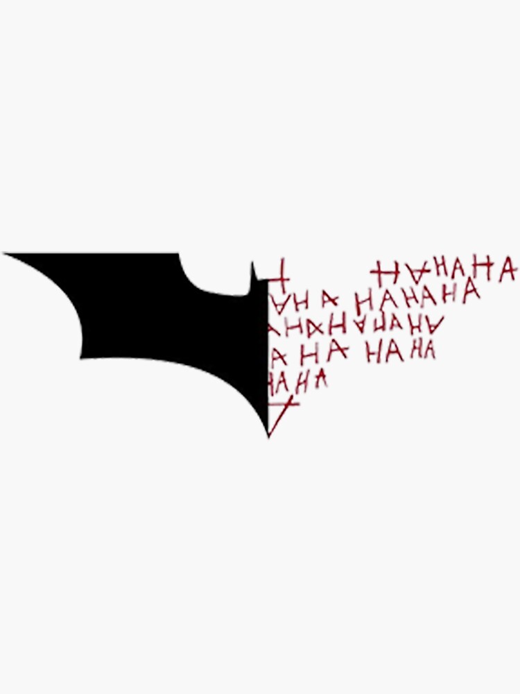 "HAHA Batman design" Sticker for Sale by Vbvli | Redbubble