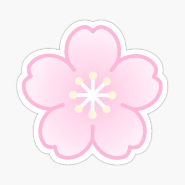 "Sakura Cherry Blossom Flower" Sticker for Sale by natgreenart | Redbubble