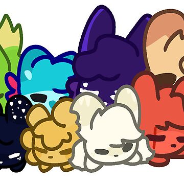 "Slugcat Pile" Sticker for Sale by meowynshop | Redbubble