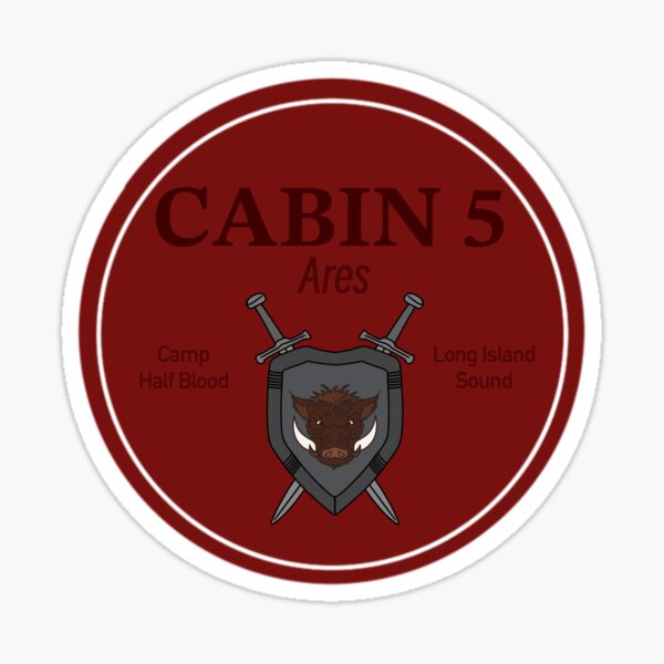 "Cabin 5 - Ares" Sticker for Sale by mmdr07 | Redbubble