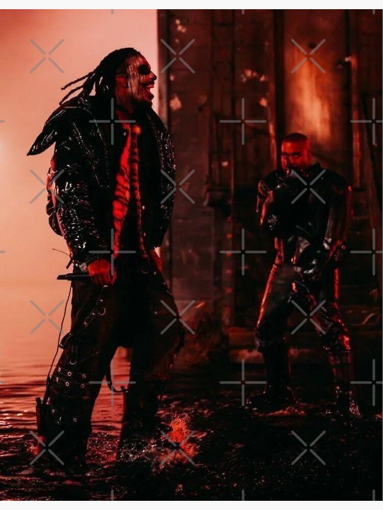 "Playboi Carti Laughing Vamp Makeup Killer Clown Opium Flood Kanye ...