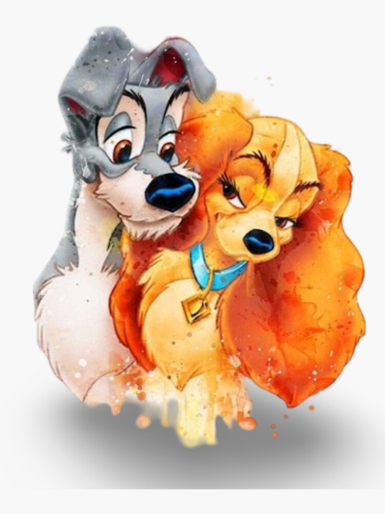 "LADY AND THE TRAMP" Sticker for Sale by lauretta70 | Redbubble