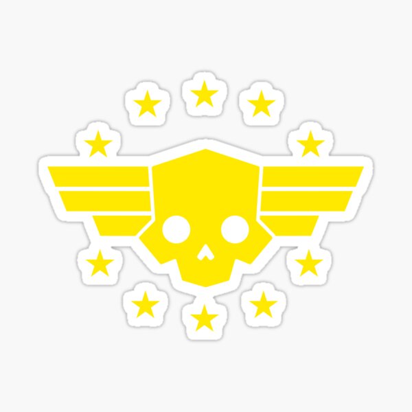 Sticker for Sale mit "Helldivers 2-Fan-Symbol" von ThomasKadmon | Redbubble