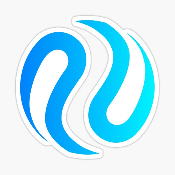 "Injective INJ Logo - Crypto Merge Minimalist" Sticker for Sale by ...