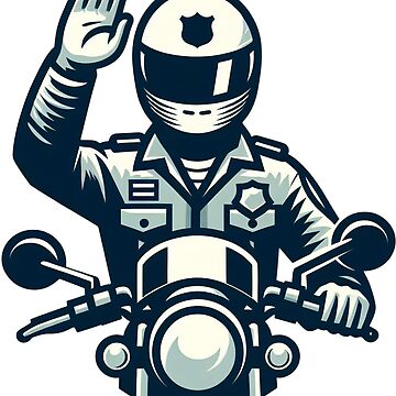 "Police Motor Unit" Sticker for Sale by nikkolaus | Redbubble