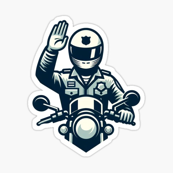 "Police Motor Unit" Sticker for Sale by nikkolaus | Redbubble