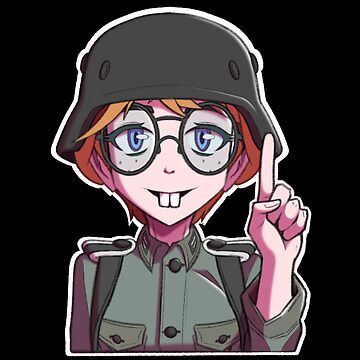 "Ackshually nerd german girl" Sticker for Sale by Fenuier | Redbubble