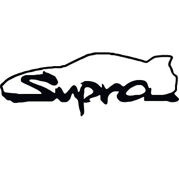 "Toyota Supra logo" Sticker for Sale by PECAdigital | Redbubble