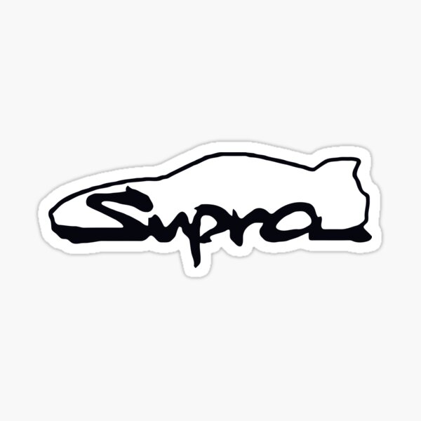 "Toyota Supra logo" Sticker for Sale by PECAdigital | Redbubble