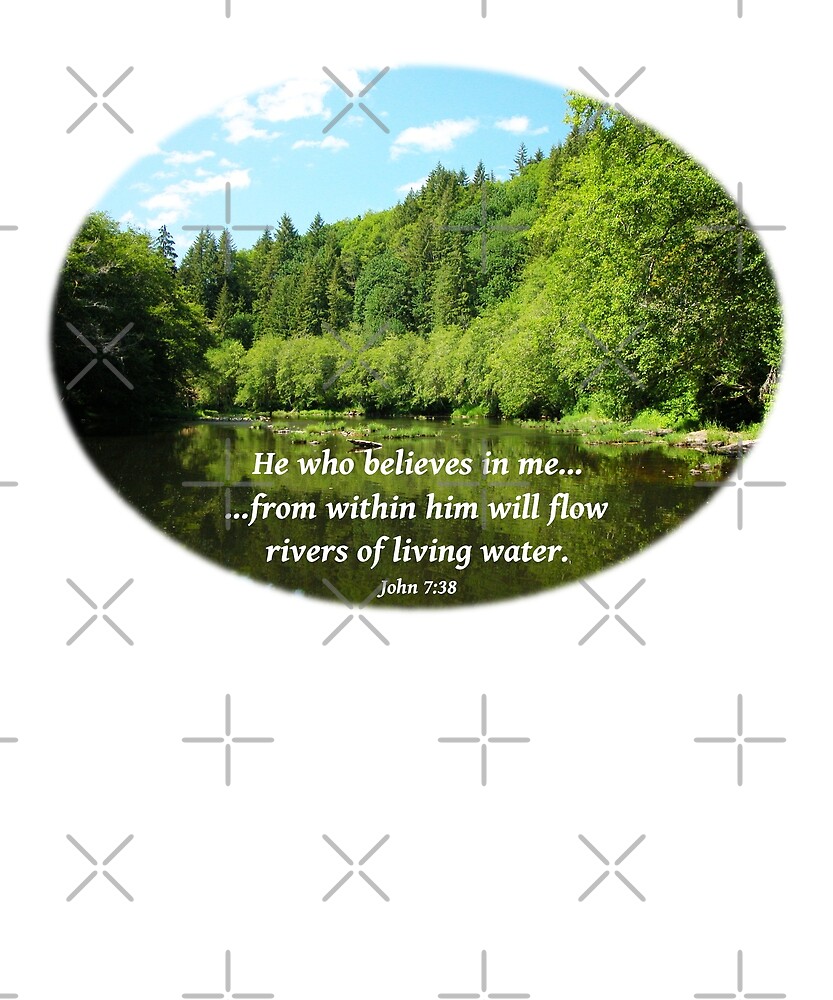 "John 7:38 Scripture Bible Verse Rivers of Living Water Christian ...