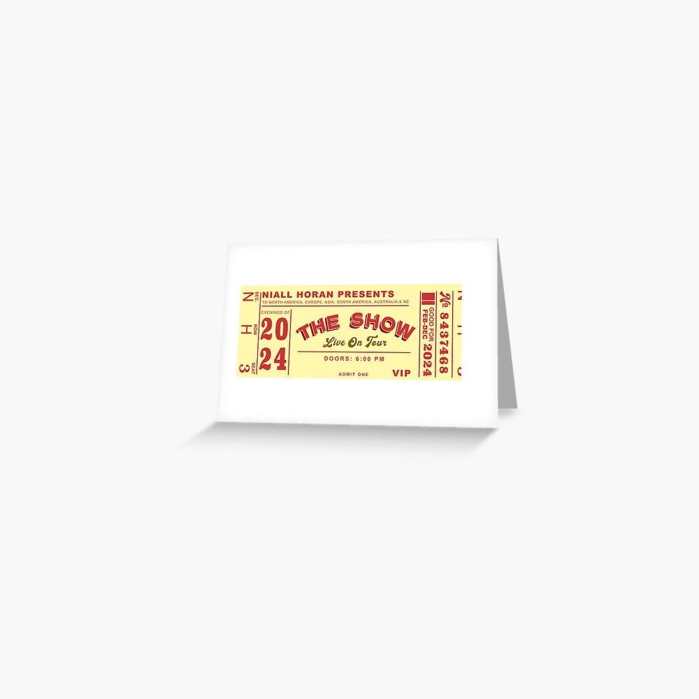 "The Show Live On Tour Commemorative Ticket" Sticker for Sale by ...