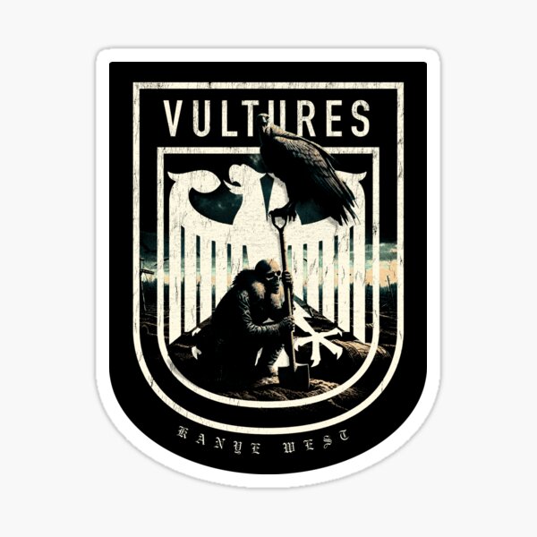 "Design Vultures Kanye West" Sticker for Sale by LucasFelisberto ...