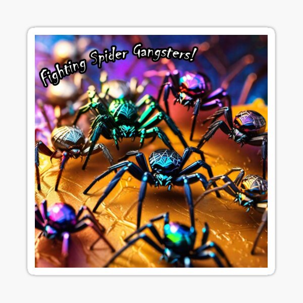 "Hugh Spider Gang Gangsters Spider Group" Sticker for Sale by ...