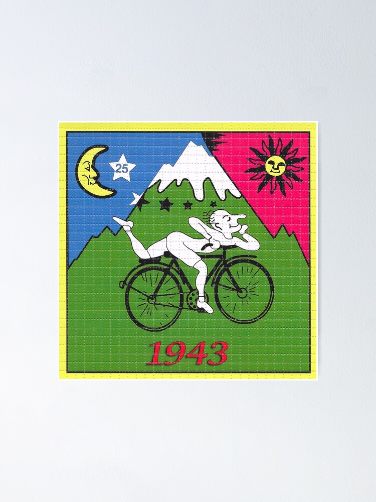 Póster for Sale con la obra «LSD - Albert Hofmann - Día de la bicicleta ...